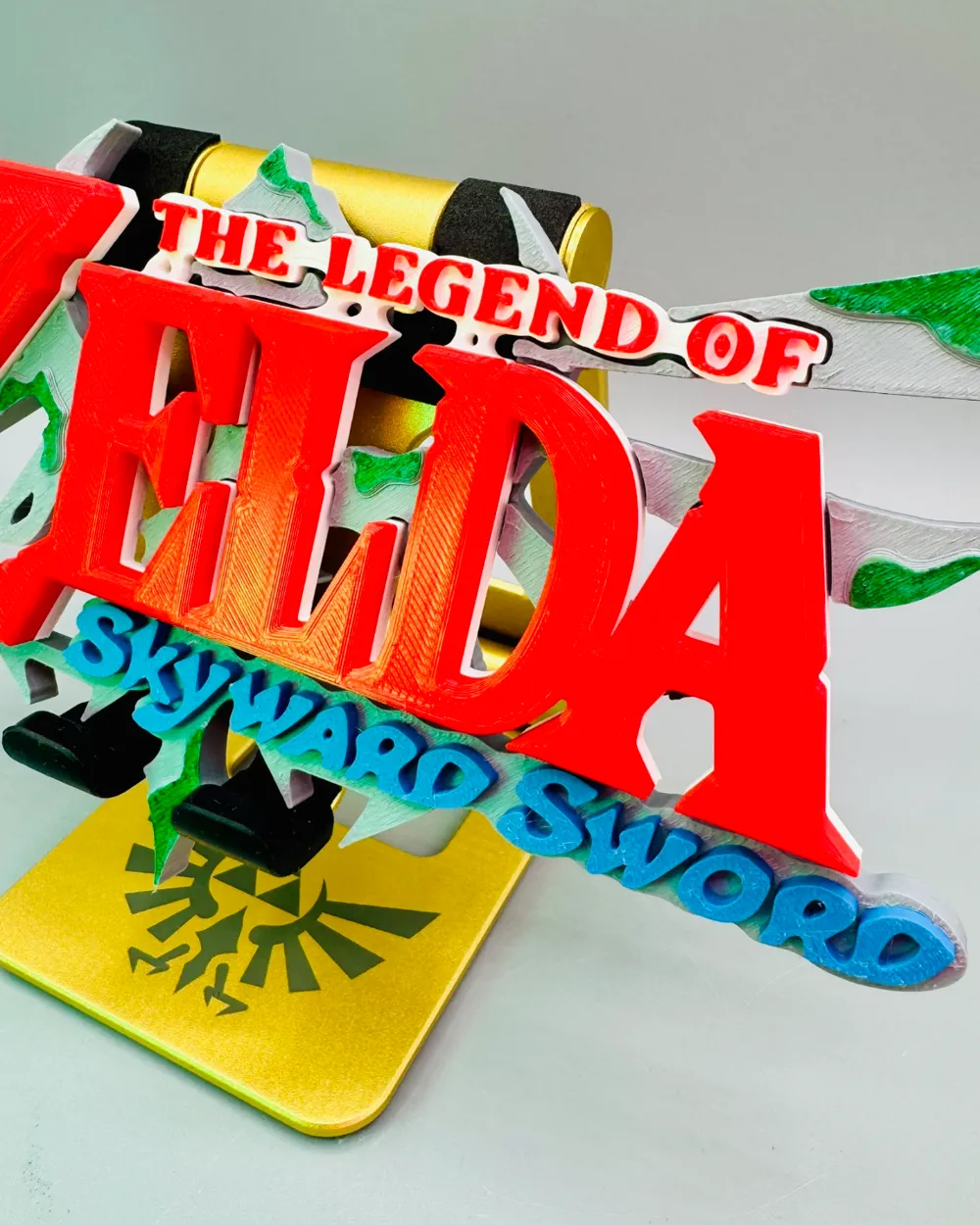 Zelda Skyward Sword Logo Display Stand by Hylijan - MakerWorld