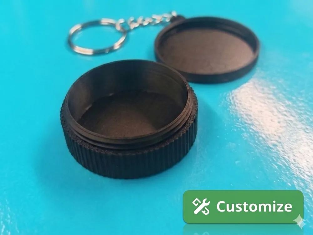 keychain box ( parametric ) - Free 3D Print Model - MakerWorld