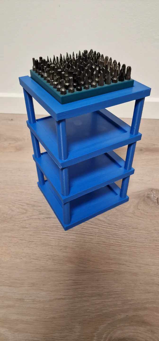 Hex Bit Stacker - Pillar height 60mm by DanTheMan - MakerWorld