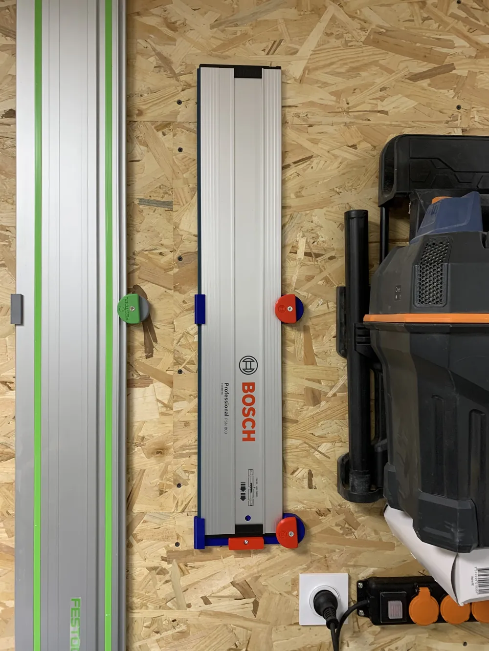 Festool / Makita / Bosch / Track Rail Wall Mount - Free 3D Print Model ...