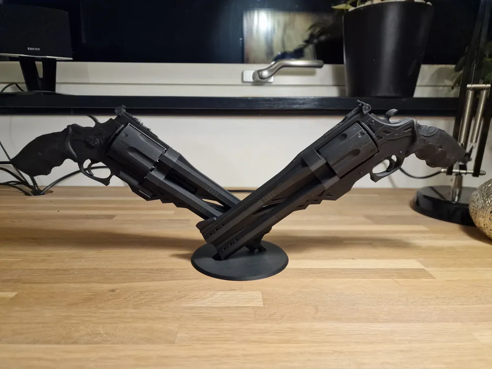 Dual gun stand (For cosplay guns) - Free 3D Print Model - MakerWorld