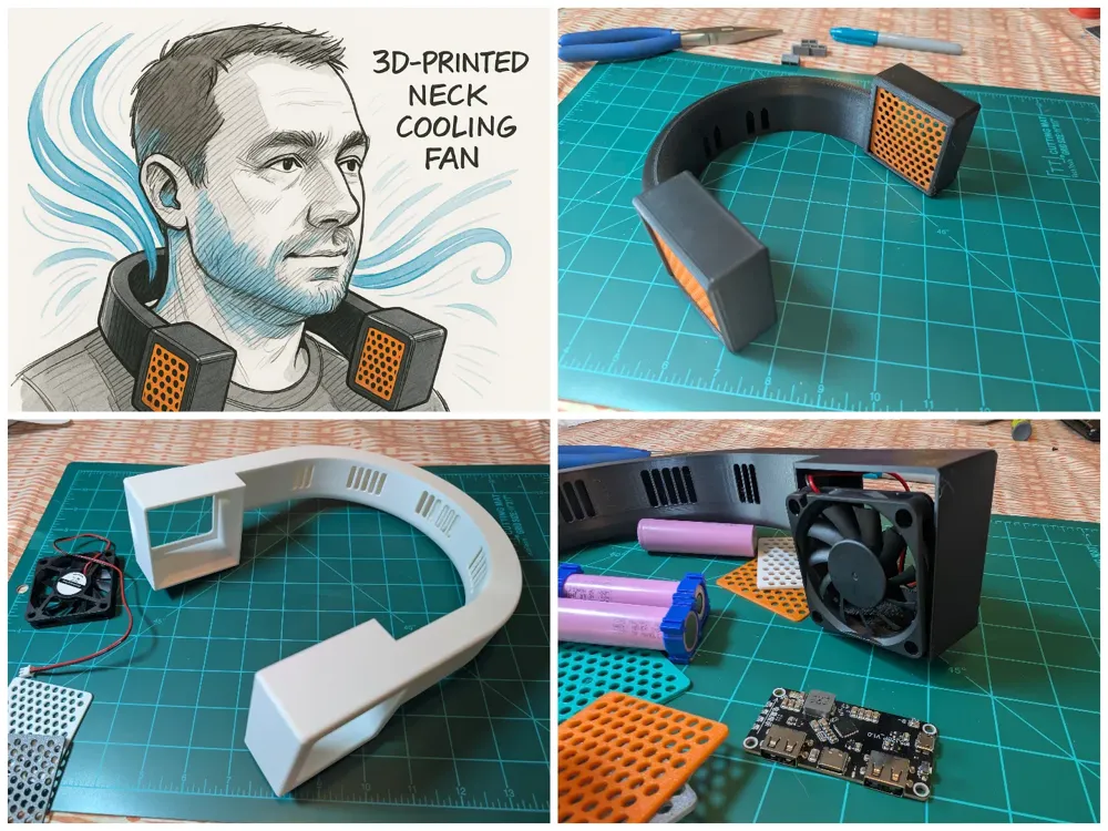AirCowl: DIY PC Fan Neck Cooler Project by jmcpheron MakerWorld ...