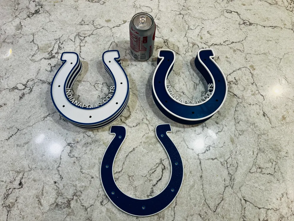 Indianapolis Colts Logo Decor by matthewsrr - MakerWorld