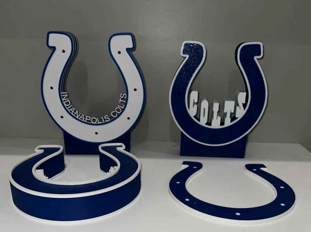 Indianapolis Colts Logo Decor by matthewsrr - MakerWorld