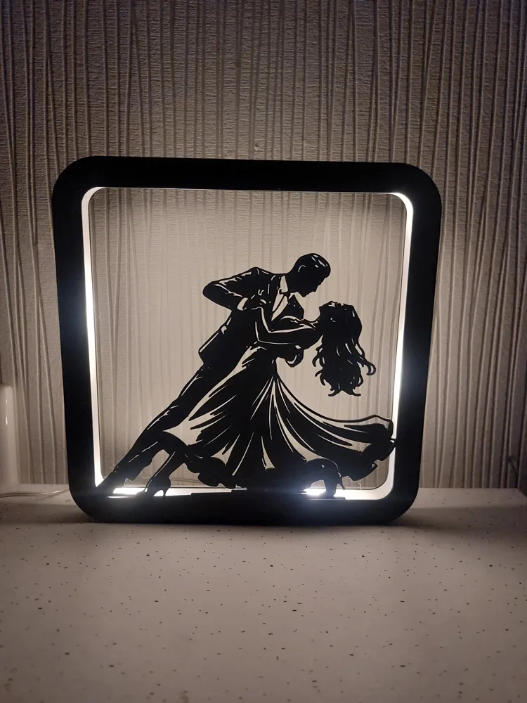 Dancing LED Lamp Decorative Dancing Couple - Free 3D Print Model ...