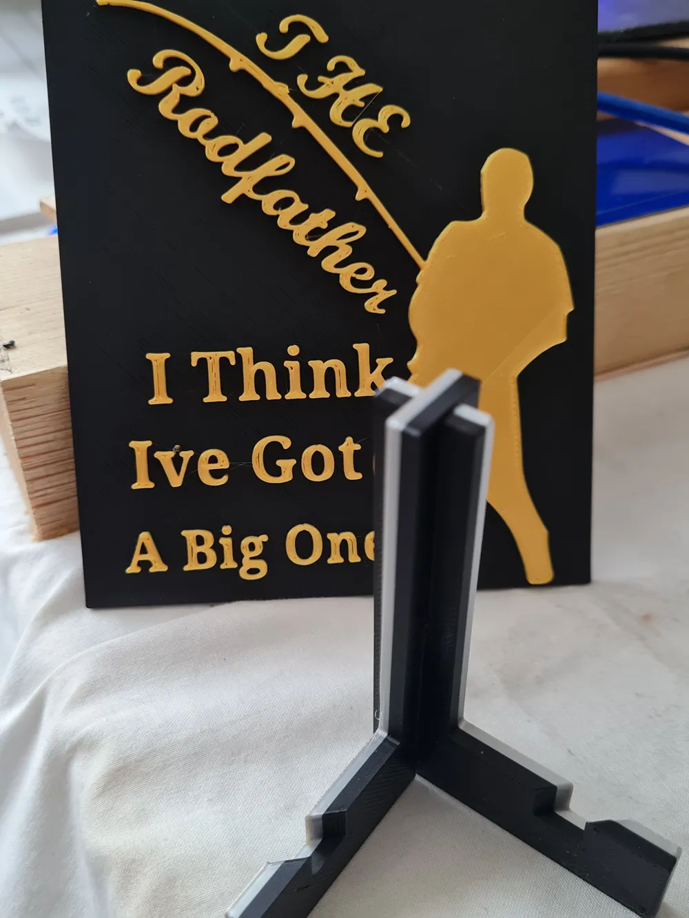 The Rodfather Fishing Plaque by Bob2000 MakerWorld: Download Free 3D Models