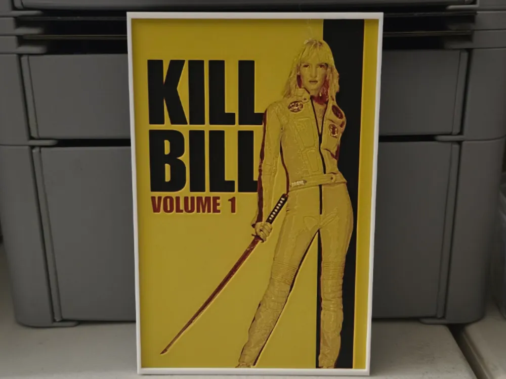 Kill Bill Vol 1 Movie Poster - Hueforge Art by Lumpy3D MakerWorld ...