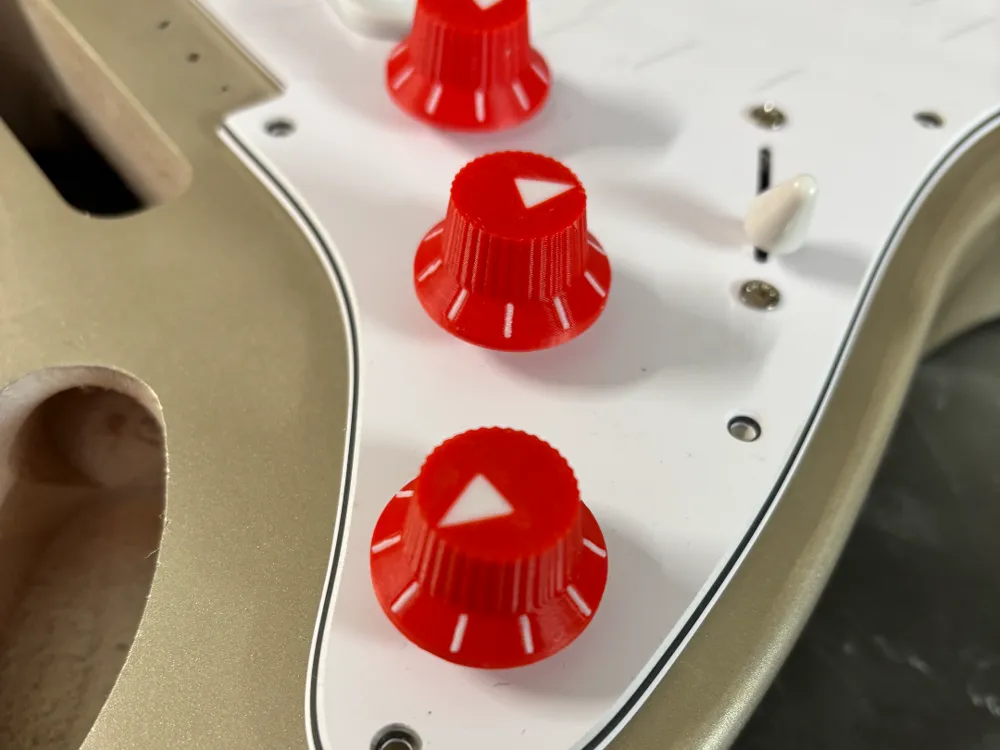 Custom Guitar Knobs - Stratocaster - Retro Style - Free 3D Print Model ...
