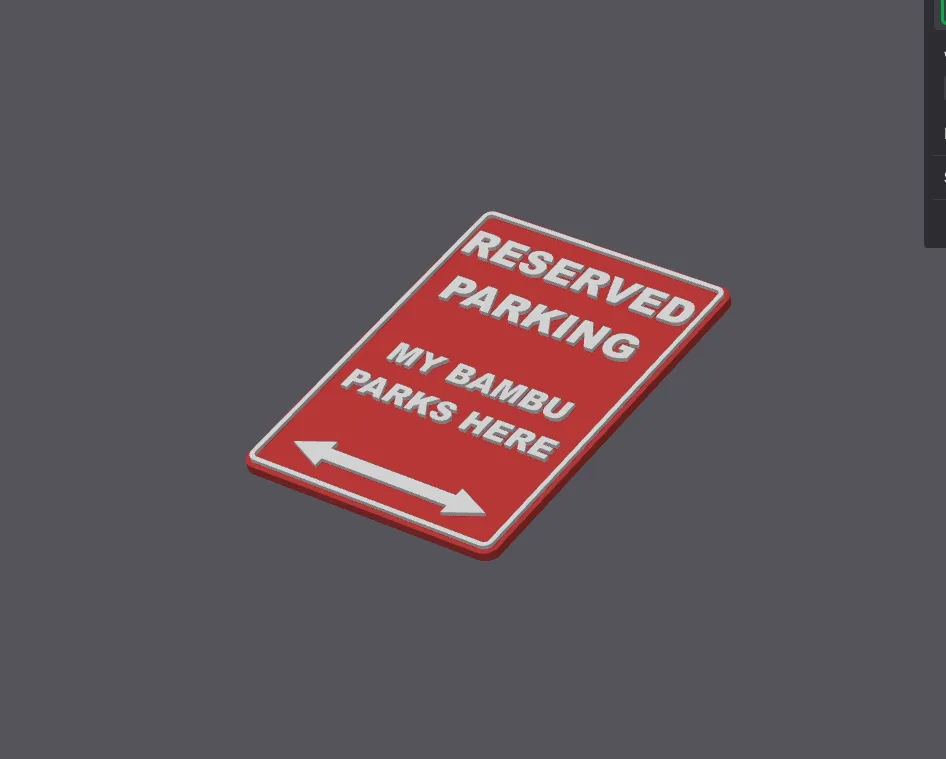 MY BAMBU PARKS HERE / Reserved Parking / Funny Sign for your Printer by ...