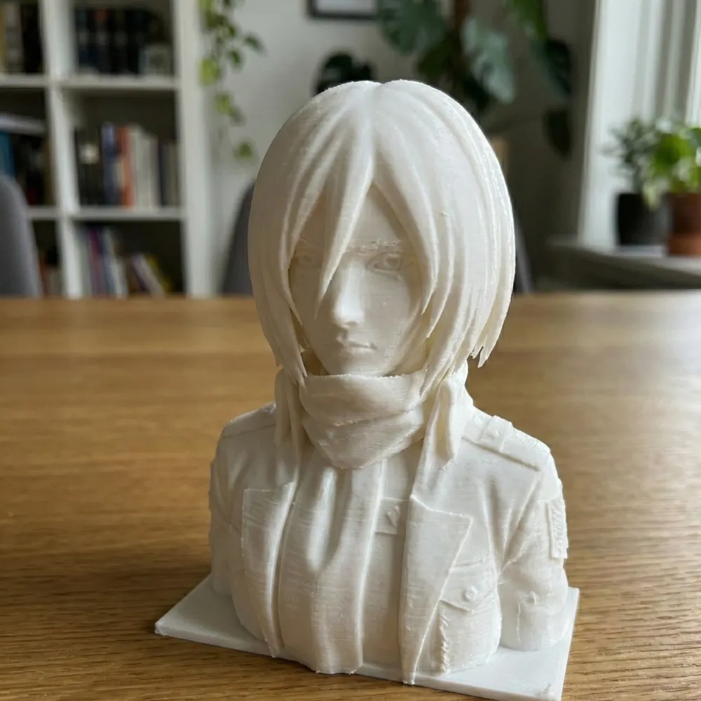Mikasa AOT Bust 3D Print Model 177 - Free 3D Print Model - MakerWorld