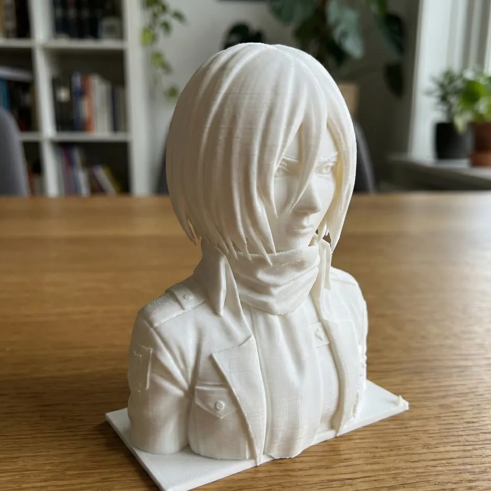 Mikasa AOT Bust 3D Print Model 177 - Free 3D Print Model - MakerWorld