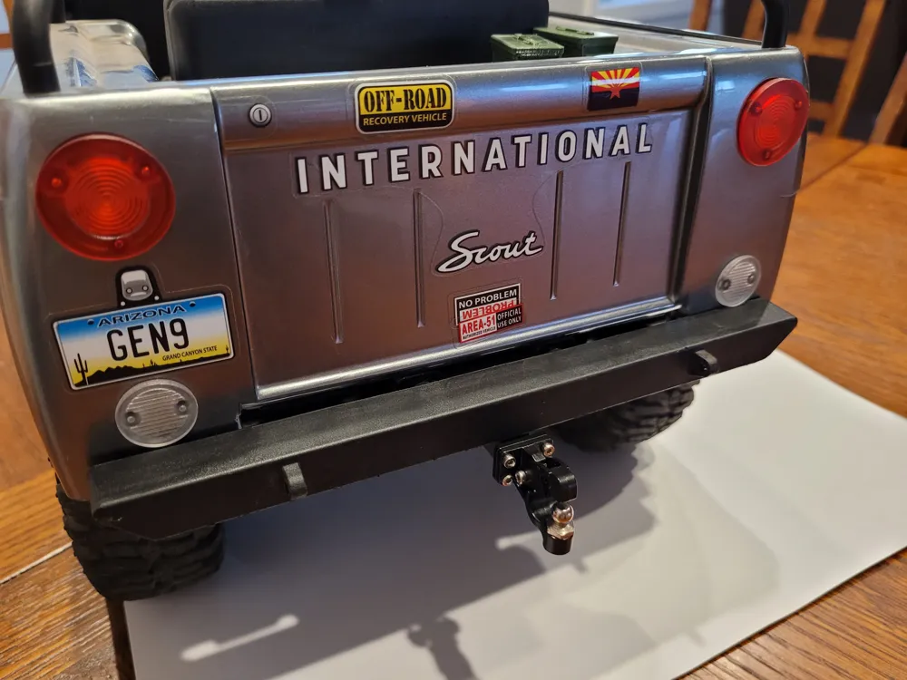 Redcat Gen9 Raised Rear Bumper with Hitch Reciever - Free 3D Print ...