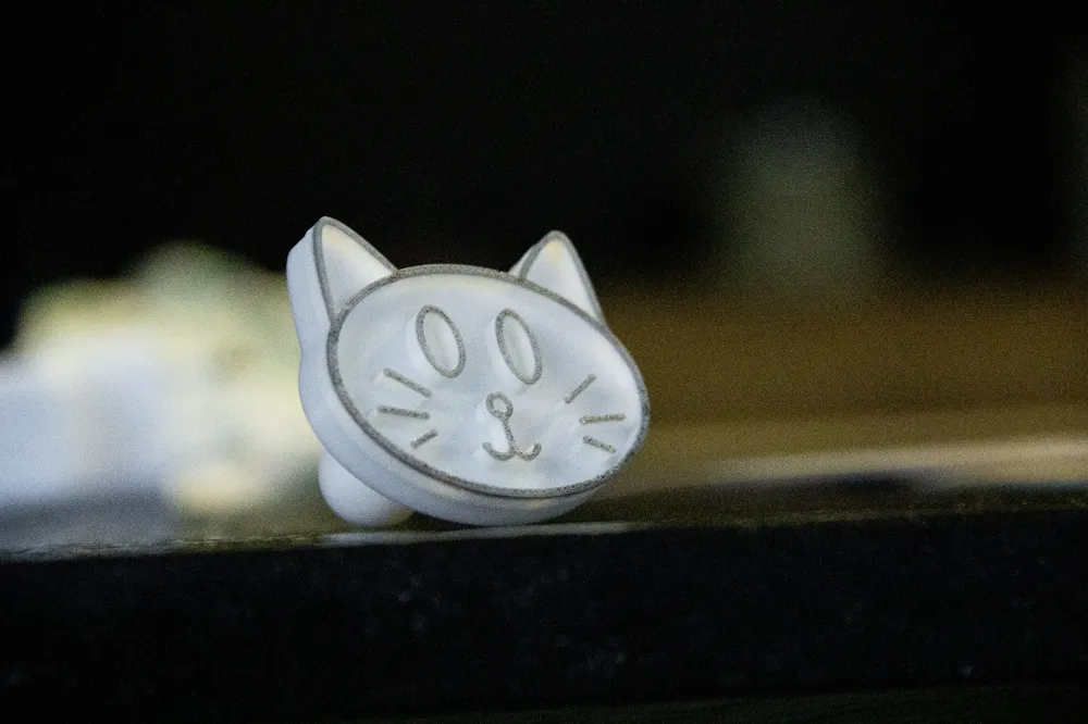 Cute Cat Stamp by Thibs - MakerWorld