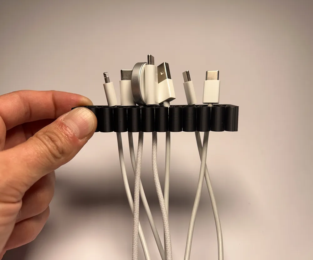 universal cable holder V1 - Free 3D Print Model - MakerWorld