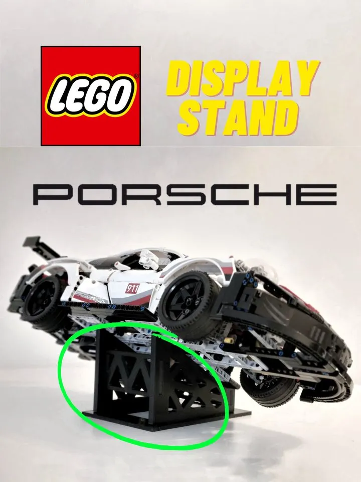 Lego Display Stand technics Porsche Lamborghini Ferrari Bugatti McLaren ...