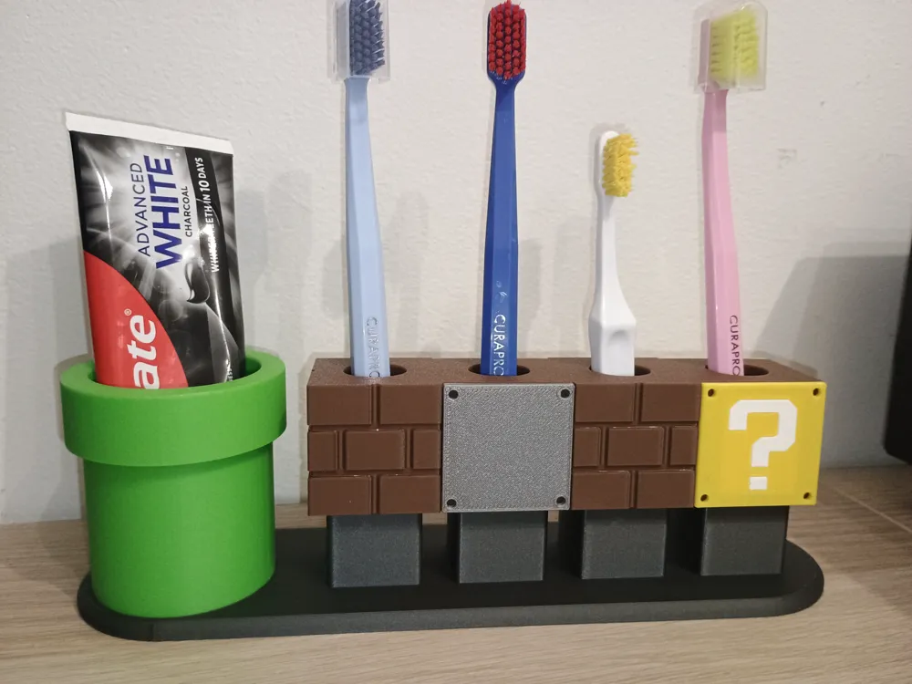 SUPER MARIO - toothpaste stand by H.ness MakerWorld: Download Free 3D ...