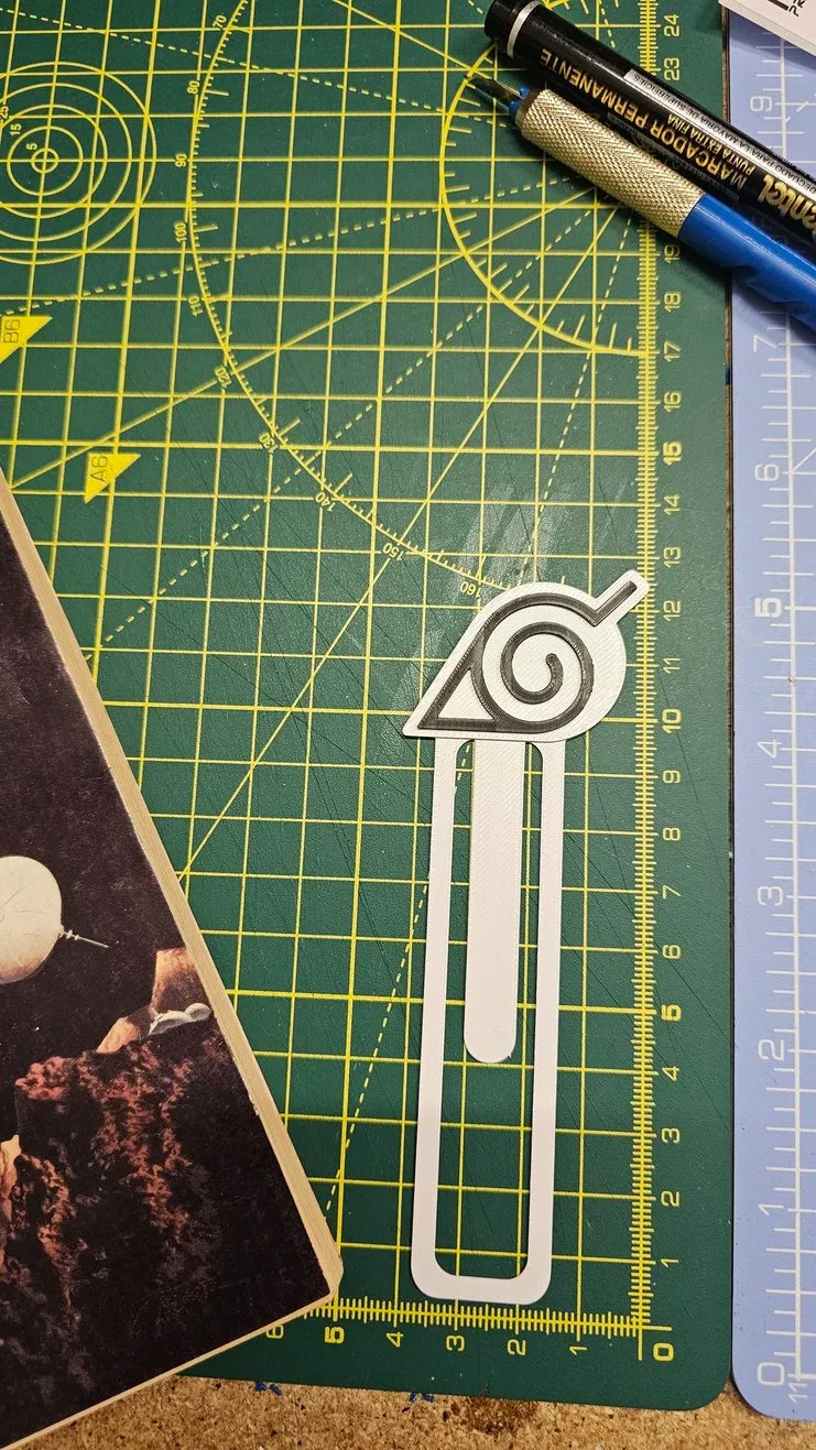 Naruto inspired Konoha bookmark by thisnoise - MakerWorld