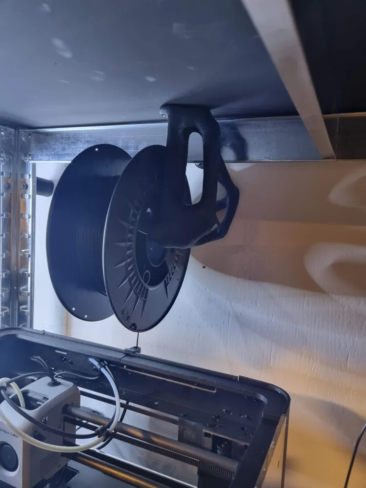 Shape optimized, Wall mounted, P1P spool holder! by Toxvaerd - MakerWorld