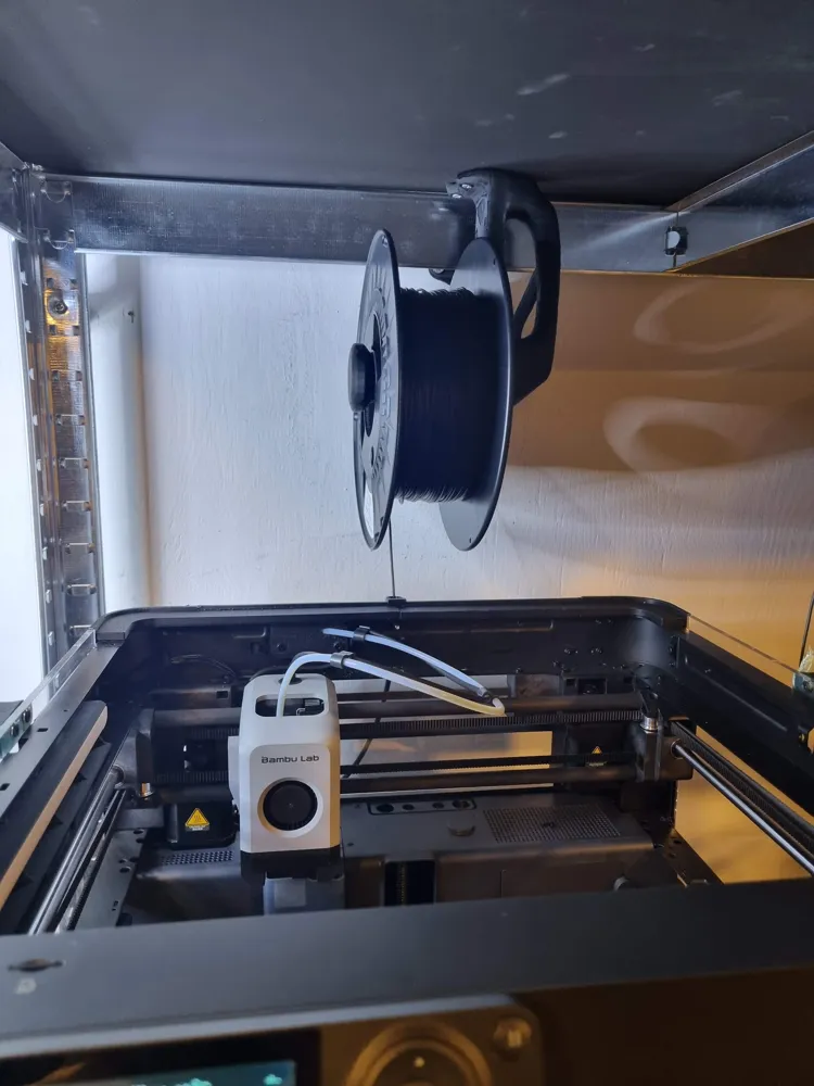 Shape optimized, Wall mounted, P1P spool holder! by Toxvaerd - MakerWorld