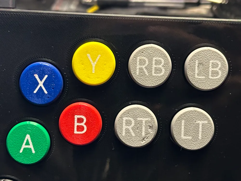 Flatbox Xbox Themed Buttons - Free 3D Print Model - MakerWorld
