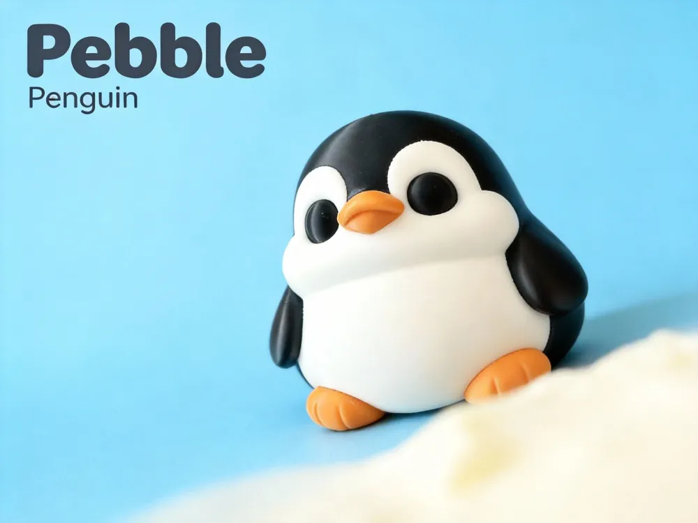 Pebble Penguin - Free 3D Print Model - MakerWorld