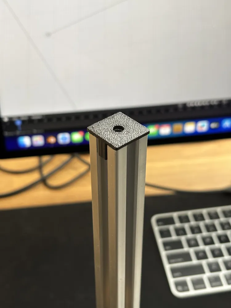 2020 Extrusion – End Cap with Pass-Through - Free 3D Print Model ...