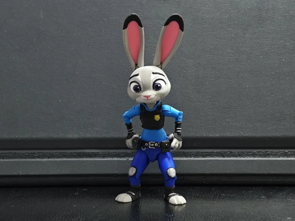 Zootopia Judy Hopps Articulated Figure - Free 3D Print Model - MakerWorld