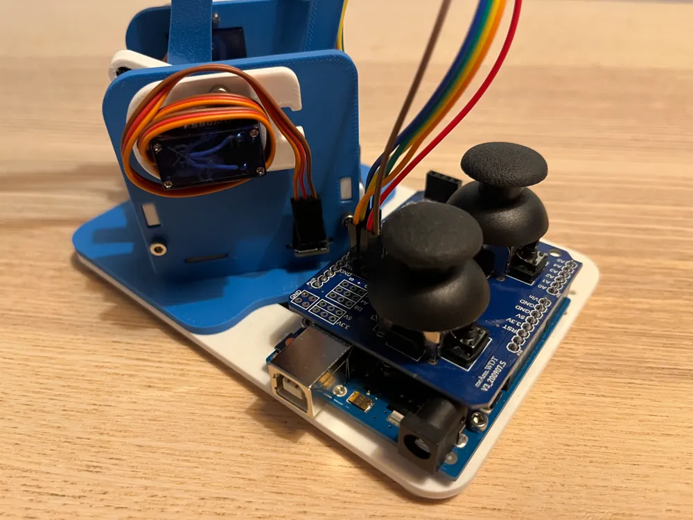 MeArm - Pocket Sized Robot Arm - laser cutting files adjusted for 3D ...