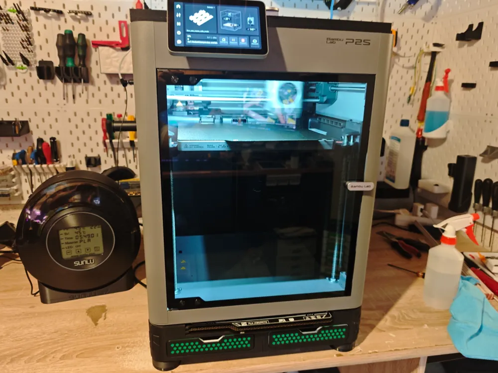 Bambulab P2S Riser 3 build plates and 2 drawers - Free 3D Print Model ...