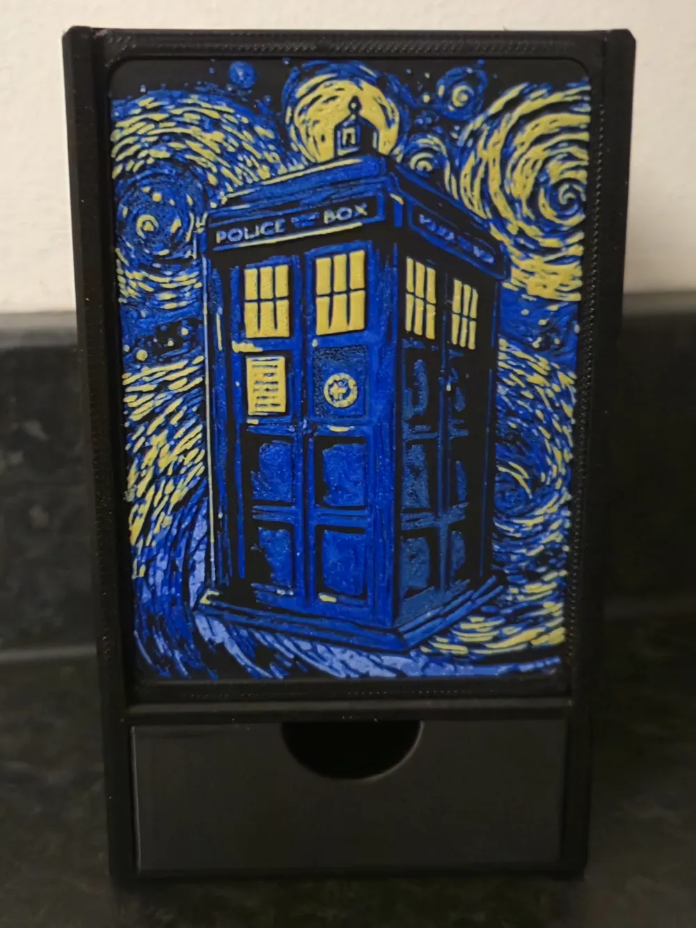 MTG Commander Deck Box inlay Tardis HueForge - Free 3D Print Model ...