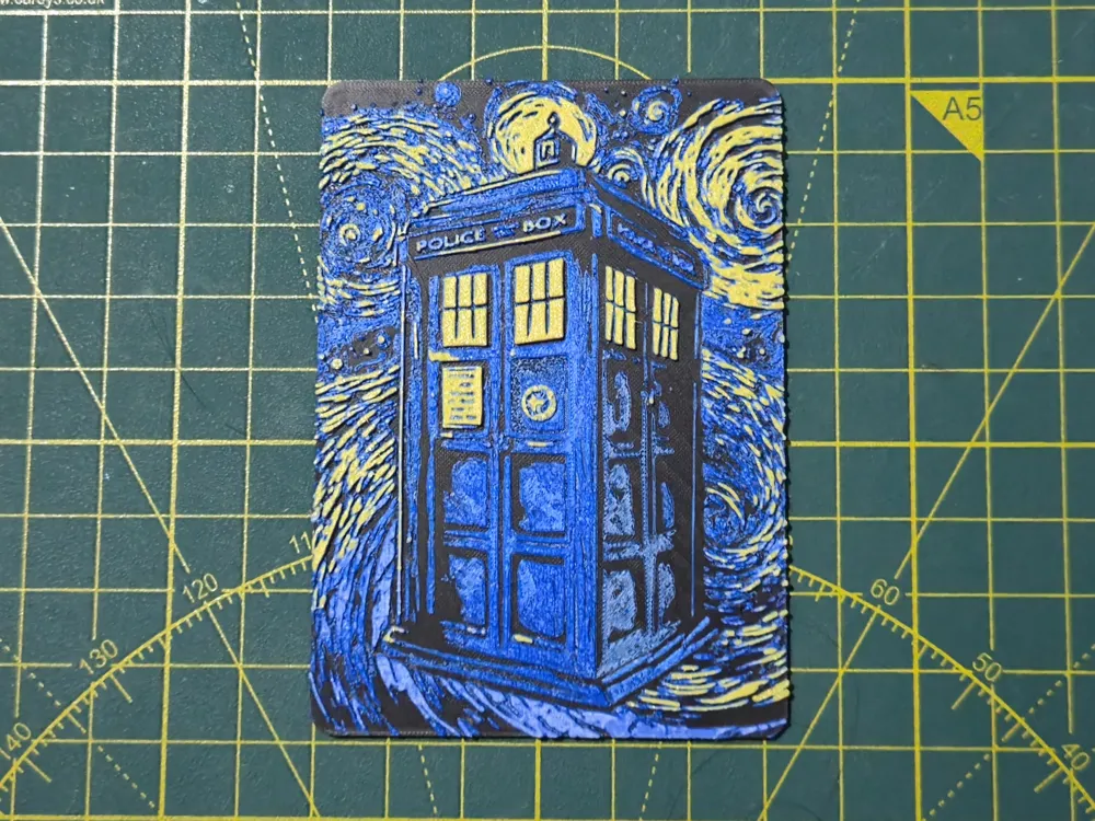 MTG Commander Deck Box inlay Tardis HueForge - Free 3D Print Model ...