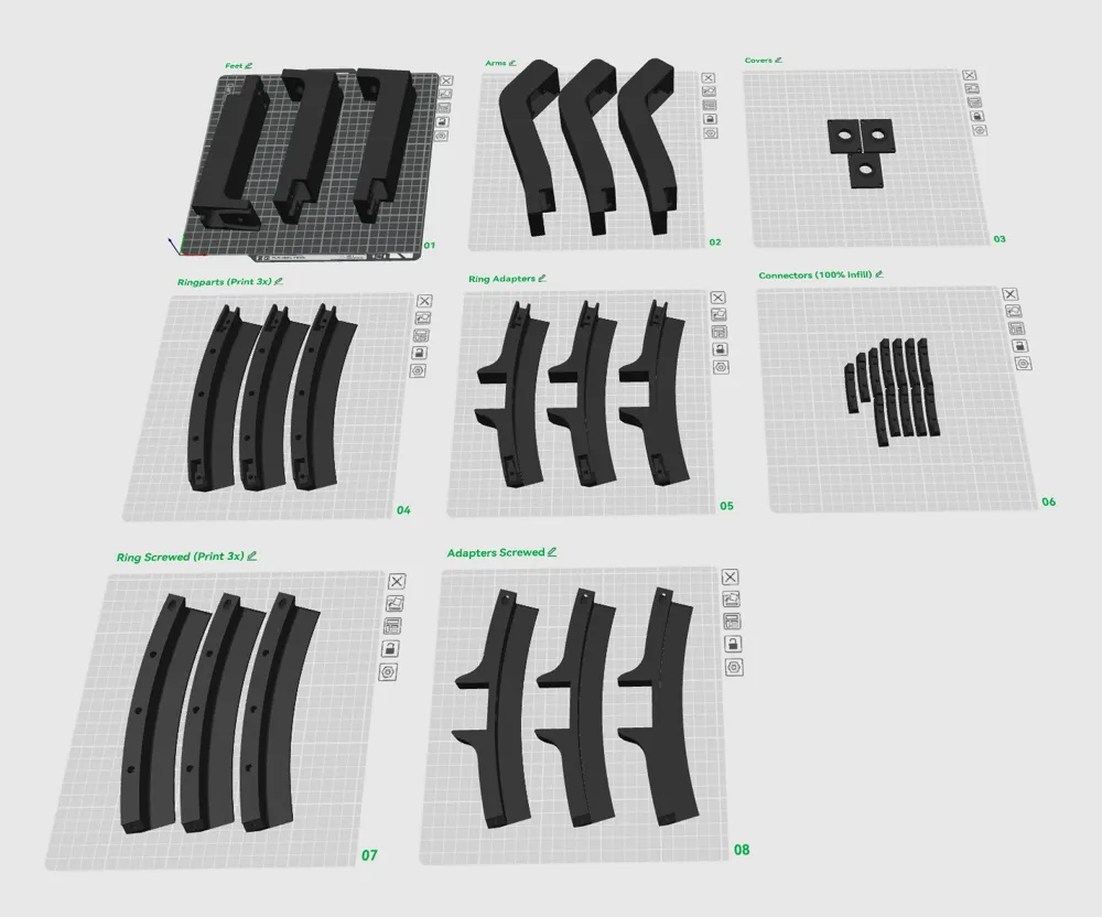 AutoDarts Dart Ring (LED + Camera Mount) - Free 3D Print Model - MakerWorld