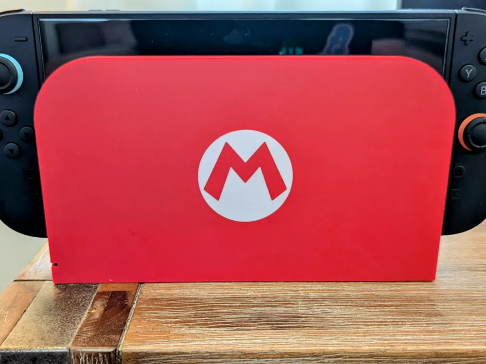 Mario Emblem Switch 2 Dock Cover Faceplate - Free 3D Print Model ...