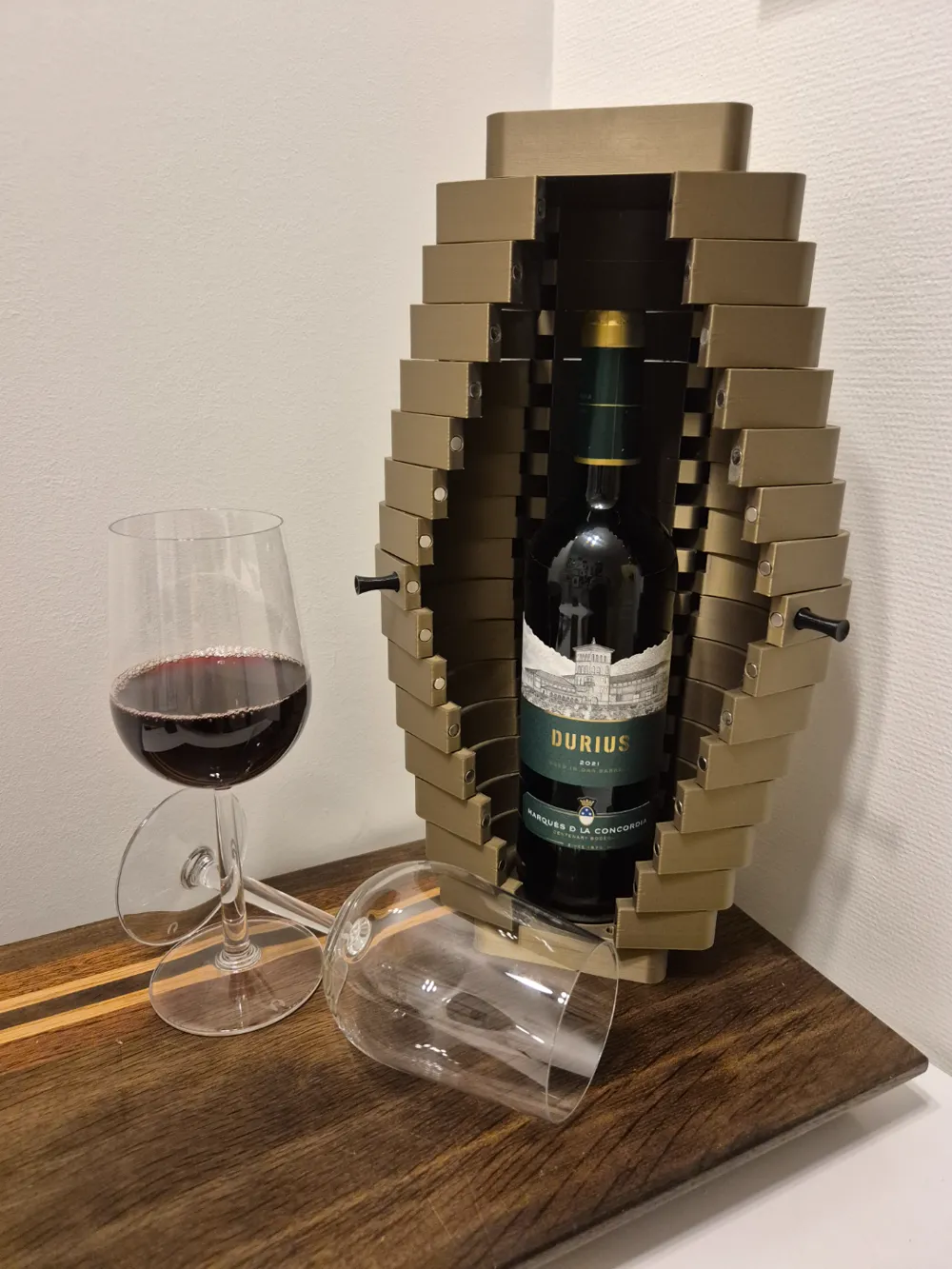 Folding door wine box - Free 3D Print Model - MakerWorld
