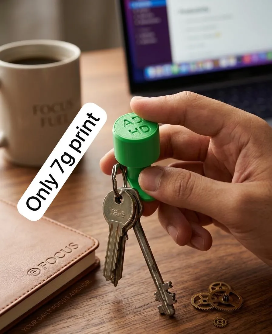 ADHD clicker keychain - no clicker required - Free 3D Print Model ...