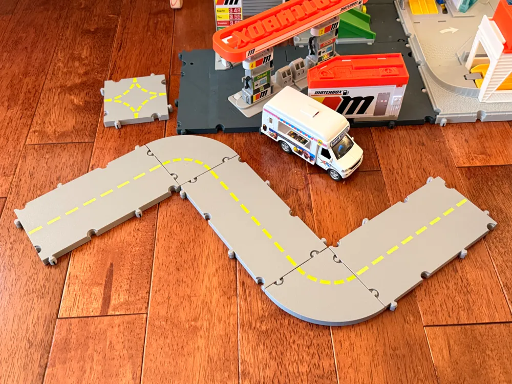 Matchbox action driver compatible road - Free 3D Print Model - MakerWorld