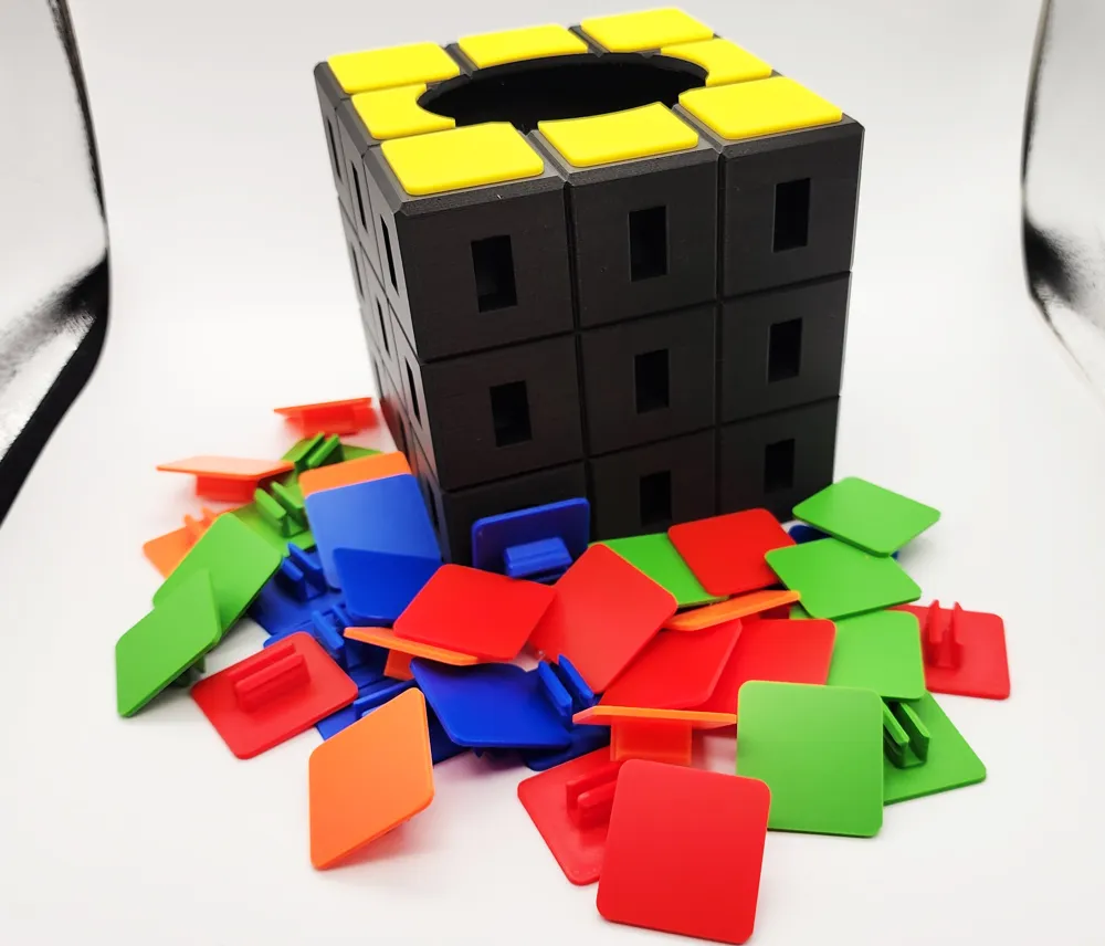 Rubix Cube Tissue Box Cover for Single Color Printers by ...