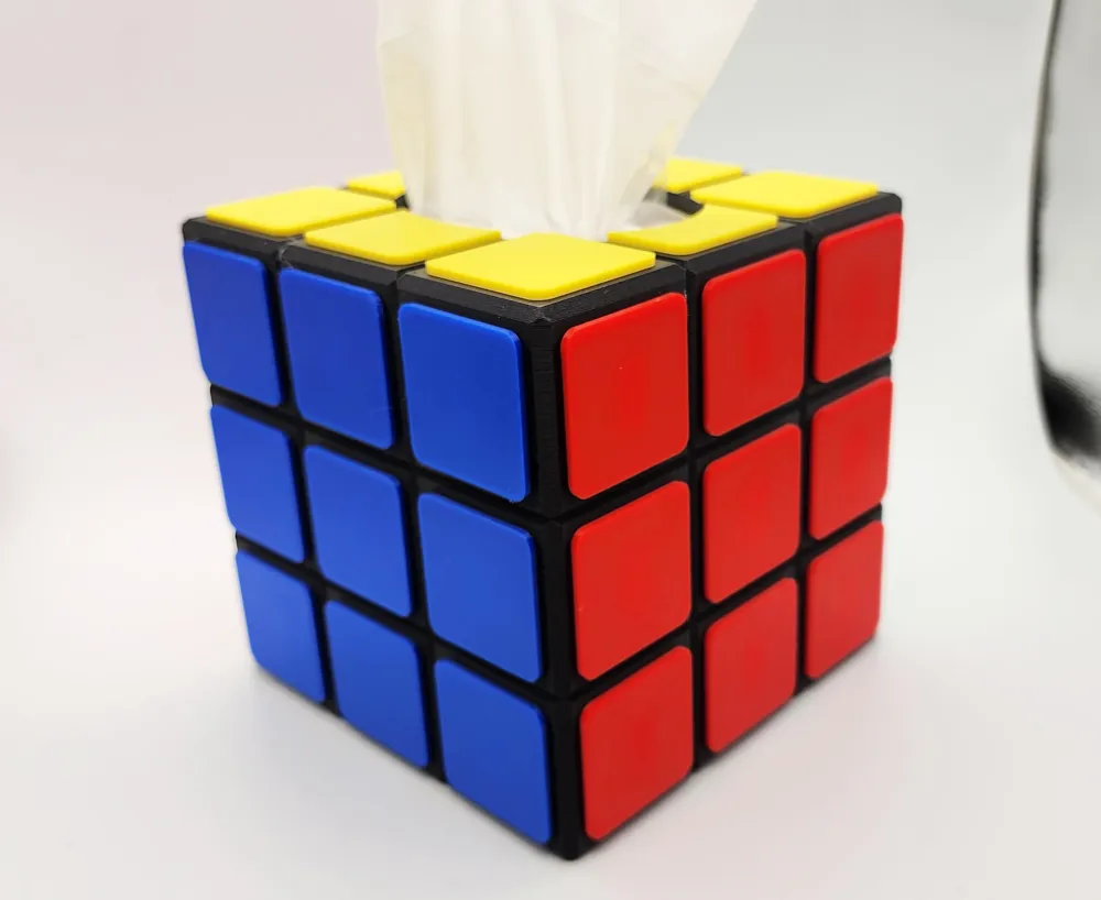 Rubix Cube Tissue Box Cover for Single Color Printers by ...