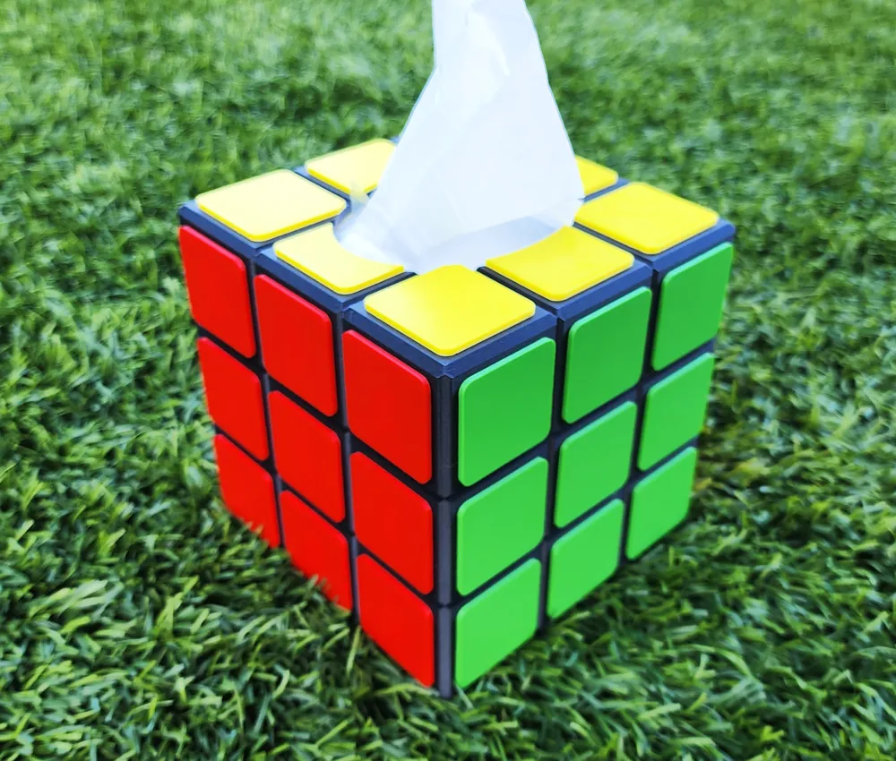 Rubix Cube Tissue Box Cover for Single Color Printers by ...