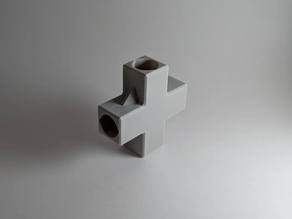 PVC 4 Way Cross Connector (All Sizes) - Free 3D Print Model - MakerWorld