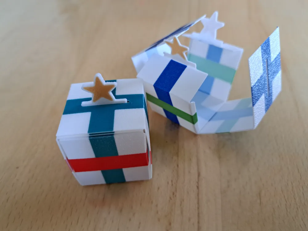 Foldable Christmas Present Box - Free 3D Print Model - MakerWorld