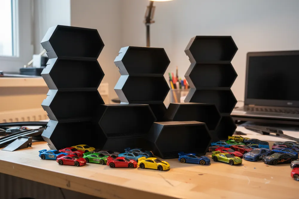1:64 Diecast Customizable Hex Diecast Display - Free 3D Print Model ...