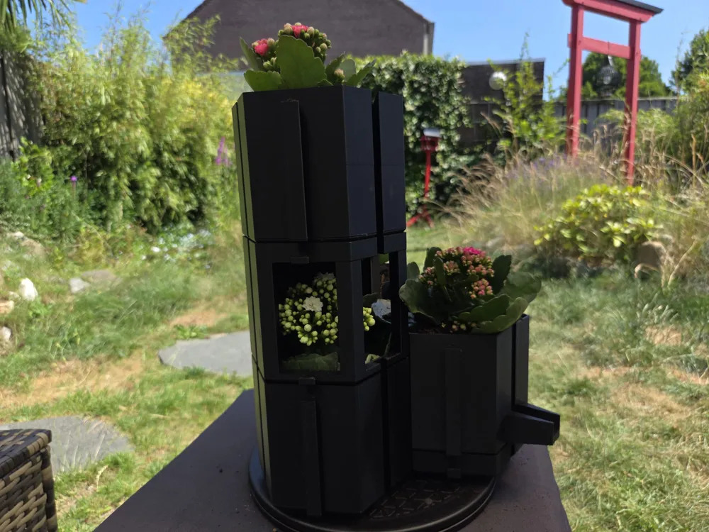 Modular / Stackable Pot V2 by Dijxkie MakerWorld: Download Free 3D Models