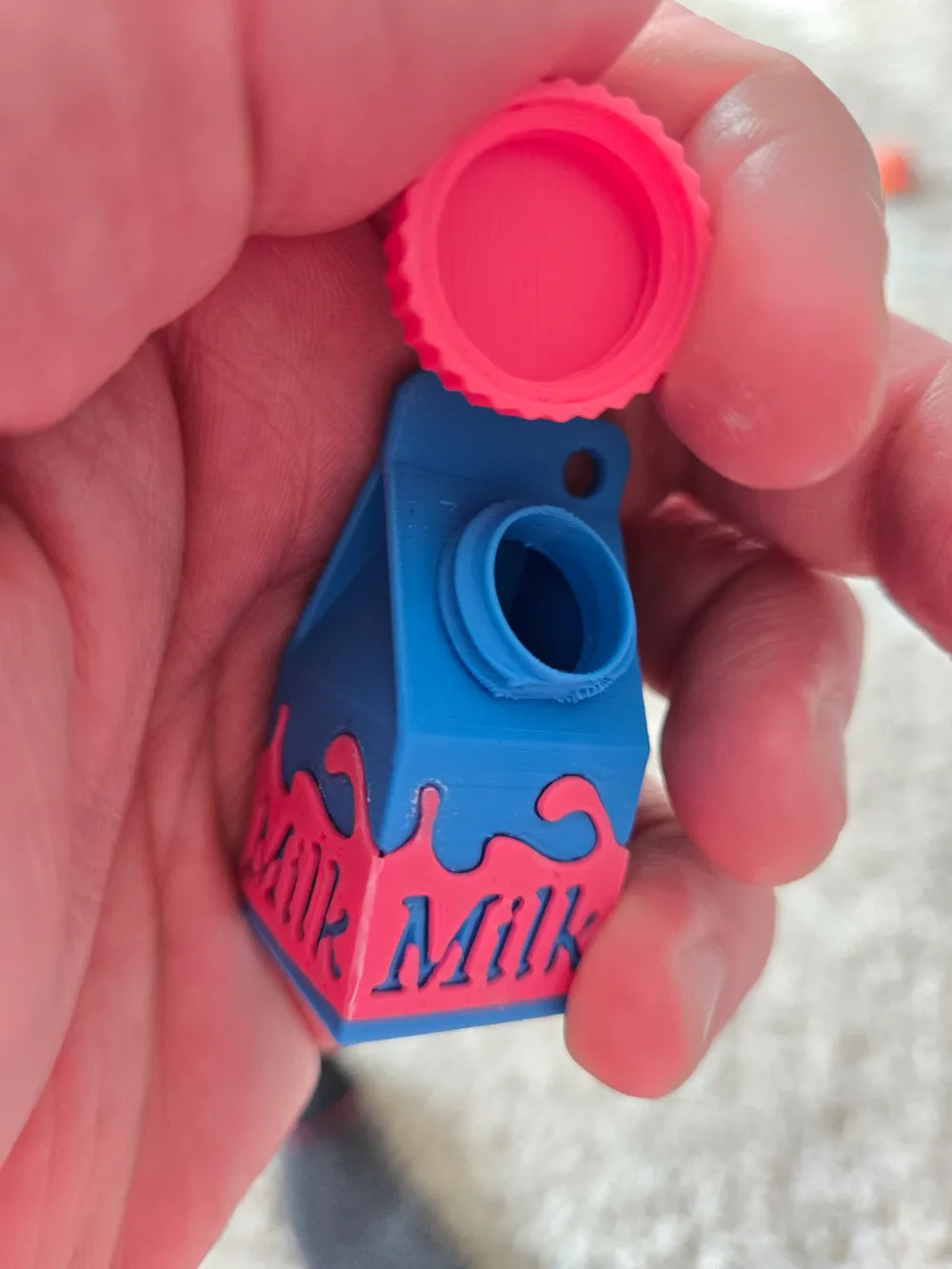 Pill Container Keychain - Milk Box Remixed by Midsun3Designs MakerWorld ...