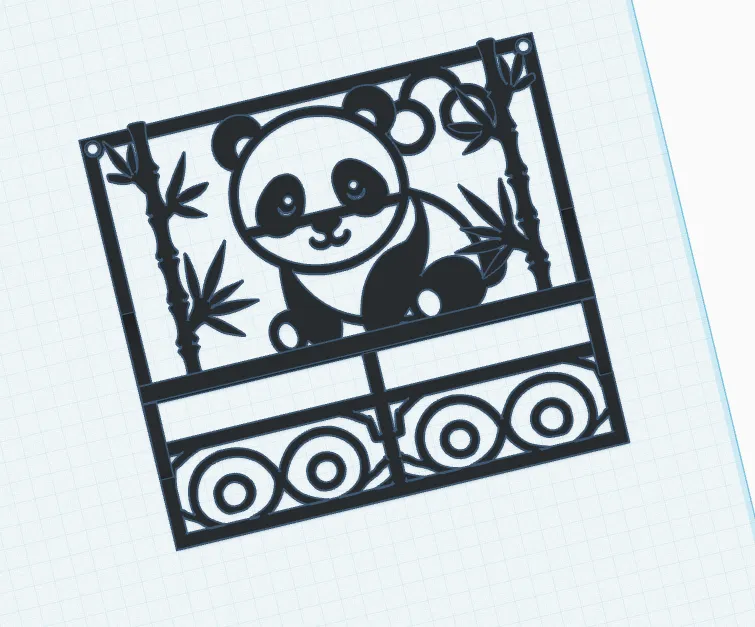 Panda Wall Shelf (220x200x80mm) by ccrccrdk - MakerWorld