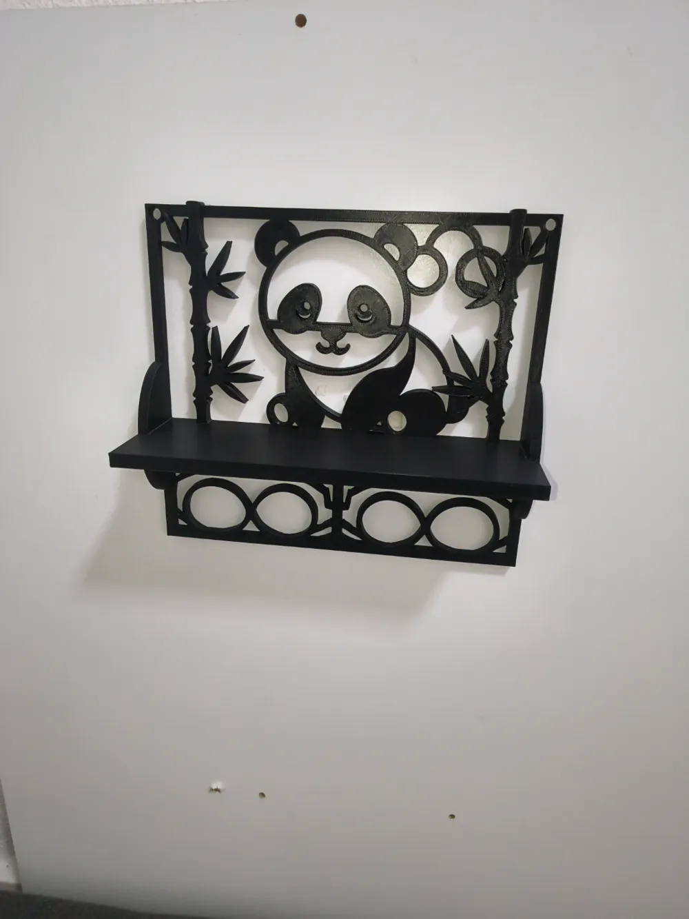 Panda Wall Shelf (220x200x80mm) by ccrccrdk - MakerWorld