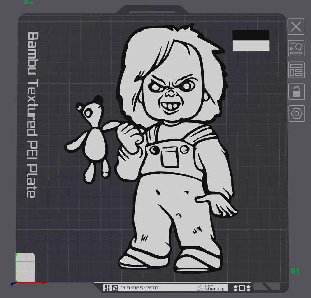 Chucky wall art by cruse2382 - MakerWorld