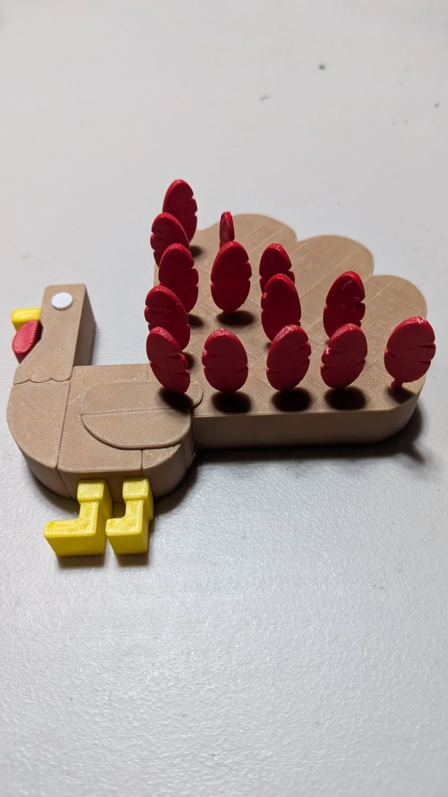 Peg the Turkey - Thanksgiving Peg Solitaire Game - Free 3D Print Model ...