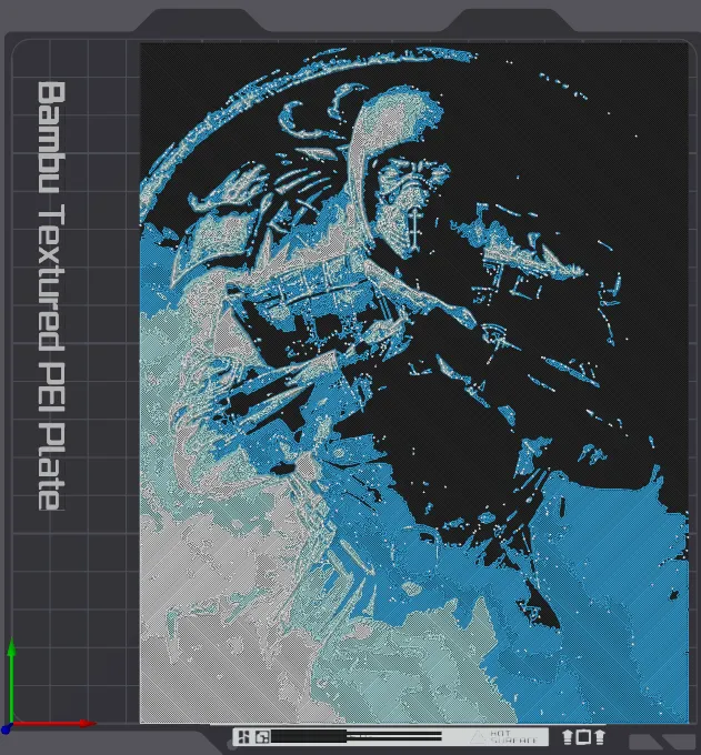 HueForge Mortal Kombat Sub Zero by Jeremy - MakerWorld