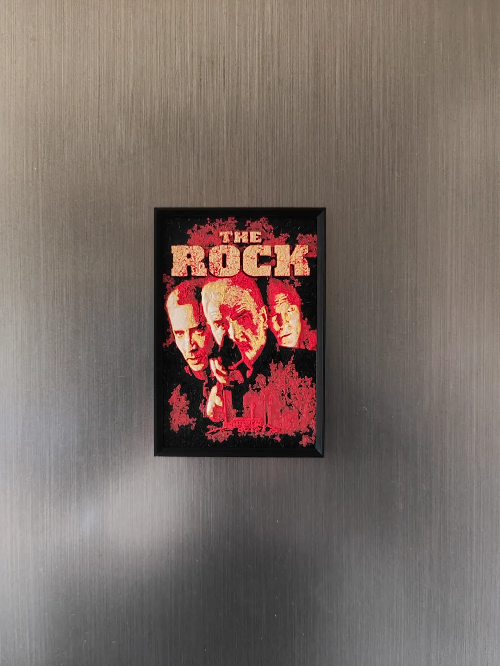 The Rock movie poster fridge magnet by crabstiks - MakerWorld